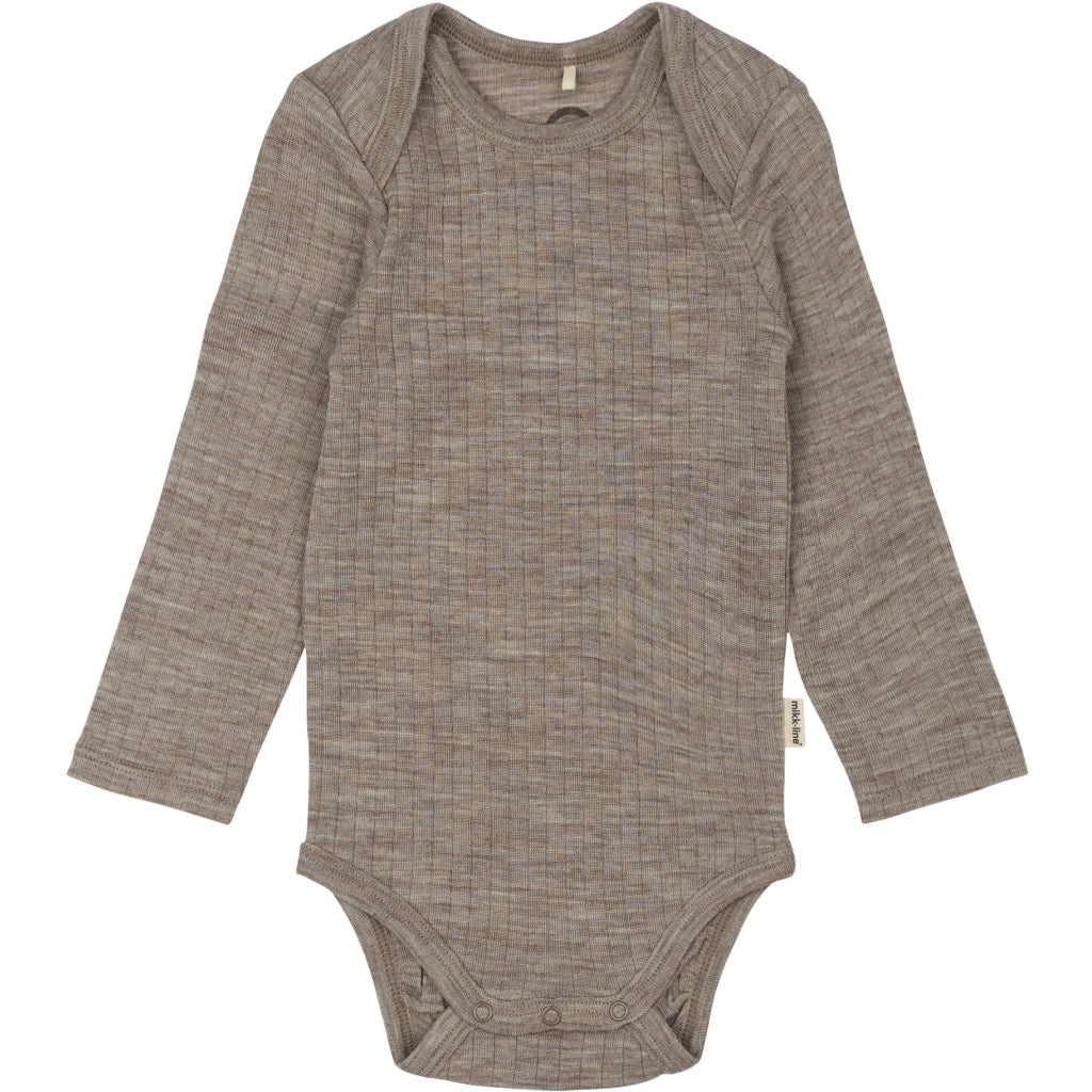 Mikk-Line - Merino Wool LS Body - Melange Denver - Melange Denver ...